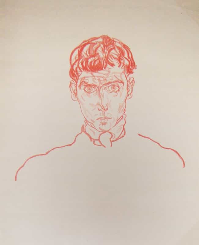 Egon Schiele Line Drawings Two Men Egon Schiele Sketch Male Line Huge